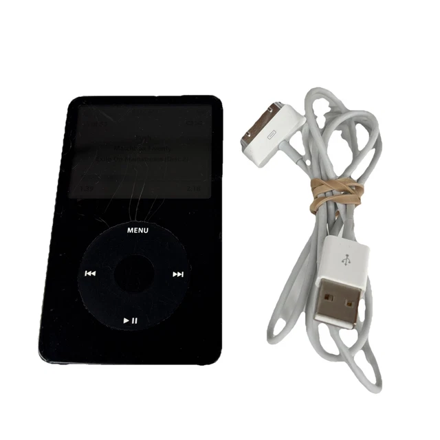 APPLE IPOD CLASSIC 5th Gen A1136 30GB Tested Working Cracked Screen ...