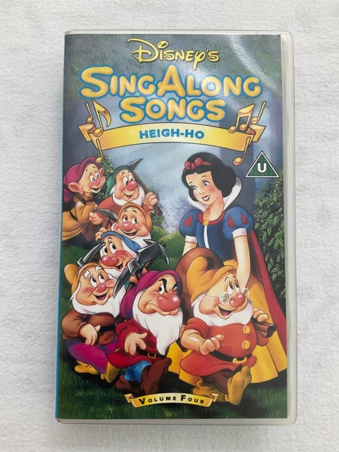WALT DISNEY SINGALONG Songs " Heigh Ho " Snow White & 7 Dwarfs Vhs ...