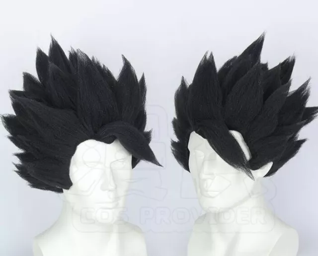 DRAGON BALL VEGETA Son Goku Super Saiyan 4 Black Cosplay Hair Wig Short ...