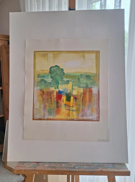 ORIGINAL ACRYL GEMÄLDE Ernst-Peter Rade Unicatmappe "Tage zum ...