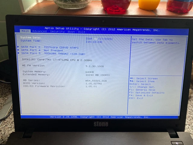 STONE NT310-H W550SU Intel Motherboard Ddr3 Socket G3 P/N 6-77-W550Su10 ...