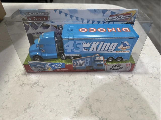 MATTEL DISNEY PIXAR Cars 43 The King Dinoco Racing Gray Hauler #3 Truck ...