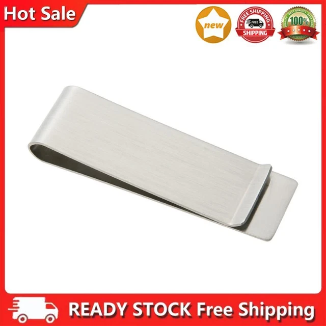 MINI MONEY CLIP Stainless Steel ID Card Pocket Holder Durable for ...