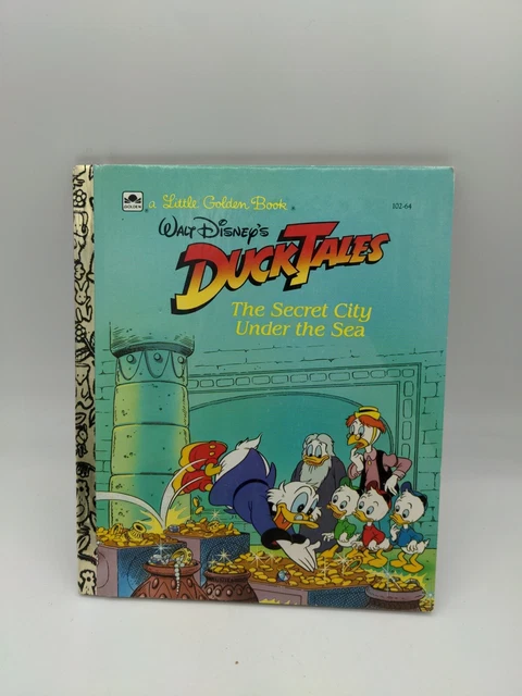 VINTAGE 1980S CHILDREN’S Book Walt Disney DuckTales Little Golden Book ...