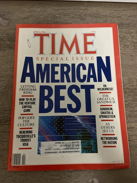 TIME MAGAZINE: JUNE 16, 1986 - AMERICAN BEST: SPECIAL ISSUE - Some ink ...