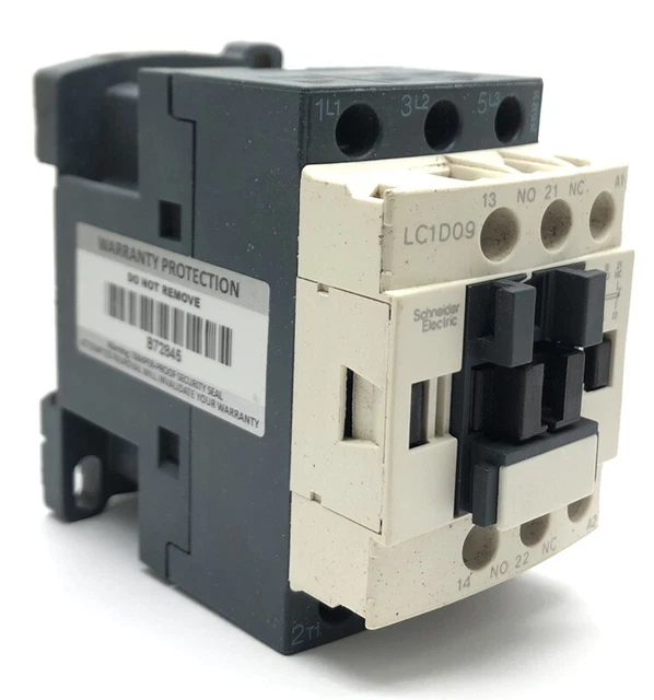 SCHNEIDER ELECTRIC LC1D09 Contactor 4kW at 400v COIL: 110v 50/60Hz F7 ...