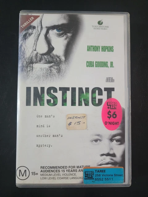 INSTINCT - VHS - Anthony Hopkins Cuba Gooding Jr $14.36 - PicClick AU