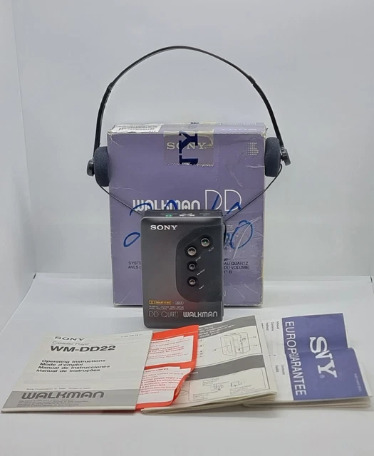 SONY WALKMAN WM-DD22 Quartz Cassette Player OVP mit Anleitung ...