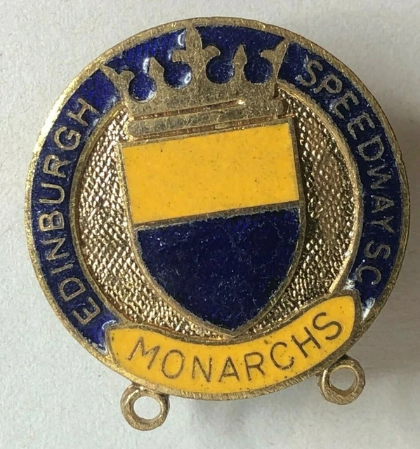 1960 EDINBURGH MONARCHS Speedway supporters club Badge 25 mm Gladman ...