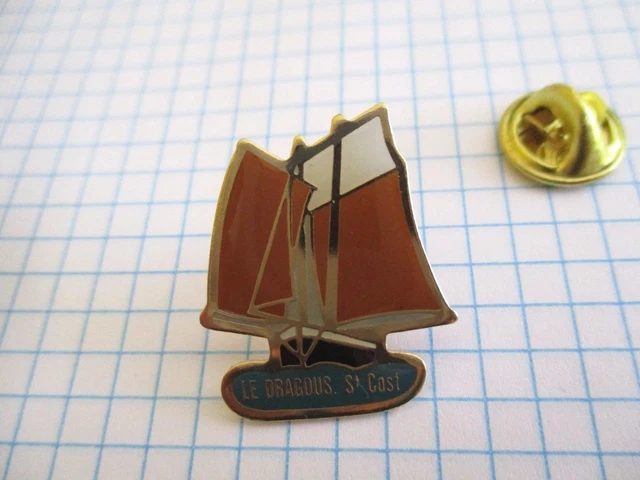 PINS RARE VINTAGE BATEAU CHALUTIER LE DRAGOUS SAINT CAST BRETAGNE wxc 33 EUR 5,99 - PicClick FR