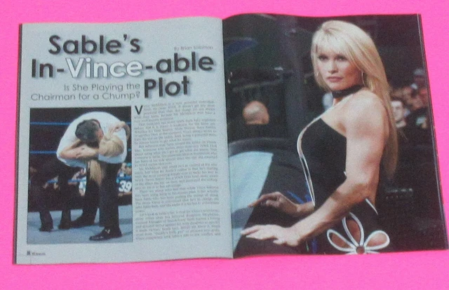 WWE MAGAZINE DECEMBER 2003 Sable Strong WWF Diva story The Rock ...