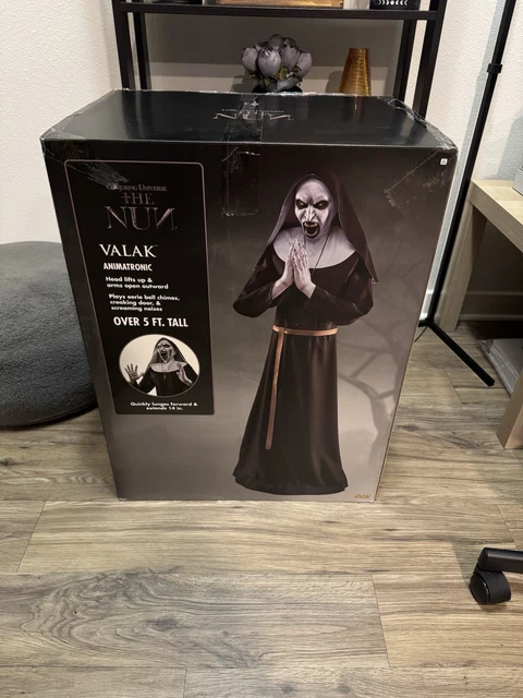 SPIRIT HALLOWEEN VALEK Animatronic The Nun Over 5' Complete In Box £151 ...