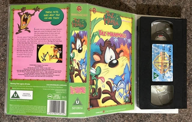 TAZ MANIA : Taz-Manimals {Vhs/Pal} Vidéo De Dessin Animé Vintage Pour Enfants ~ Titre Supprimé ...