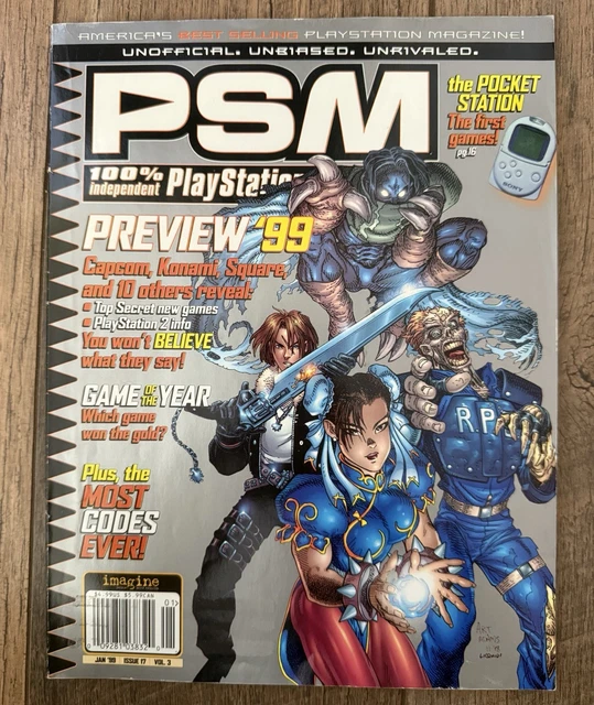 VINTAGE PSM PLAYSTATION Magazine January 1999 Issue 17 Vol. 3 $19.95 ...