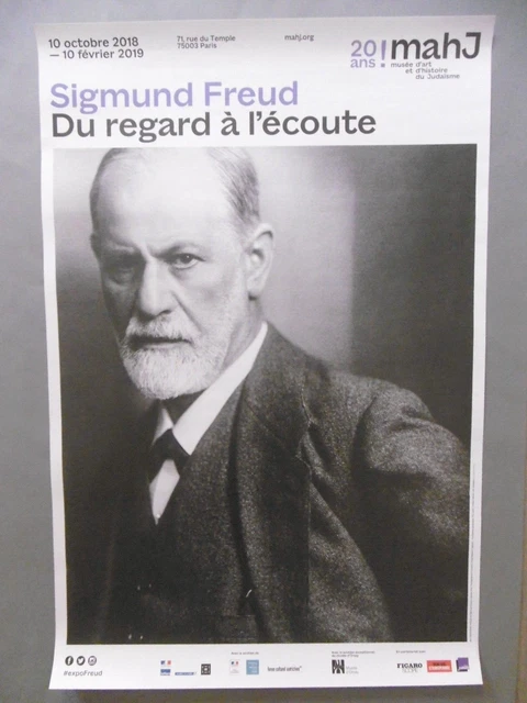 MAX HALBERSTADT SIGMUND FREUD Affiche originale PORTRAIT Photo art ...