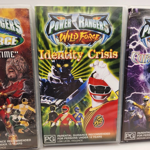 POWER RANGERS VIDEOS Original Vintage VHS X 3 Wild Force & Time Force ...