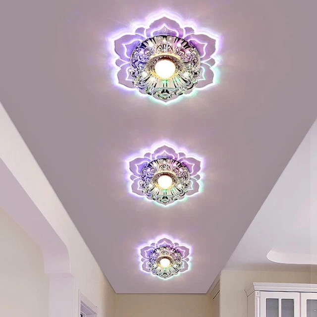 T# MODERN LED Crystal Ceiling Lights Surface Mounted Porch Lamp ...