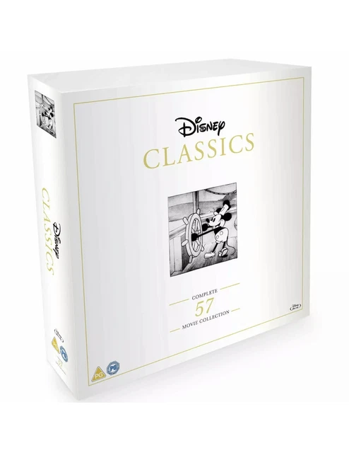 DISNEY CLASSICS COMPLETE 57 Movie Collection Blu-Ray Boxset Brand New £ ...
