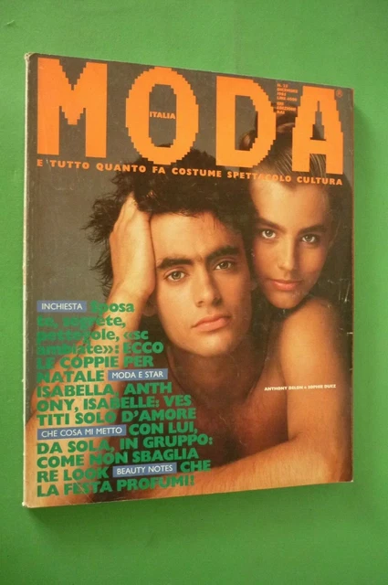 MODA 1985 ANTHONY Delon+Brigitte Nielsen+Isabelle Adjani+Christopher ...