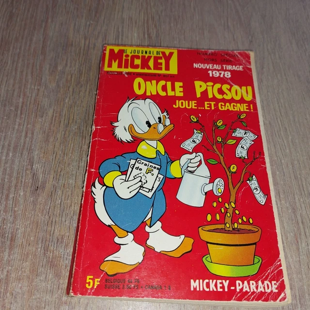 LE JOURNAL DE Mickey N°807 Oncle Picsou Joue Et Gagne! EUR 5,99 ...