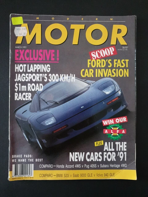 MODERN MOTOR - Vintage Australian Car Magazine Vol.37 No.10 March 1991 ...