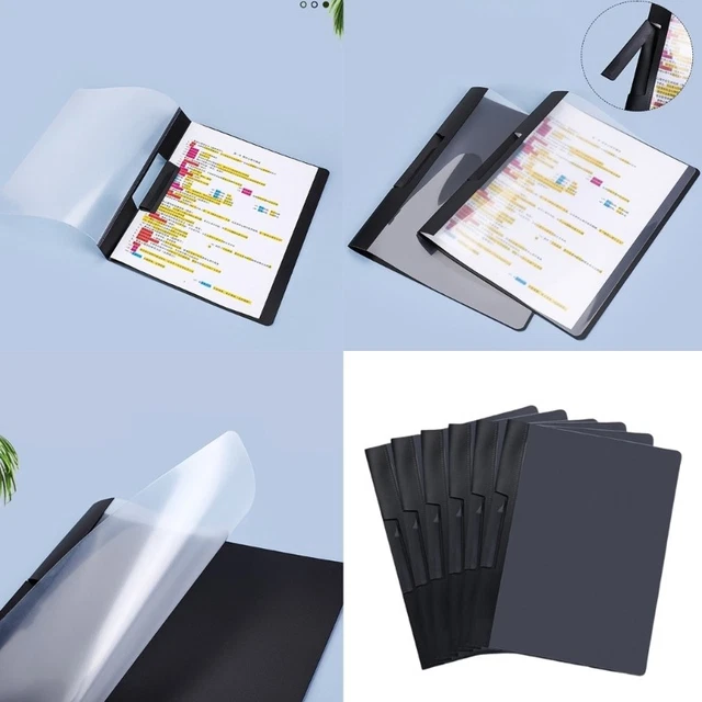 6PCS FILE SLEEVES Letter Size Document Folder Filing Folder with ...