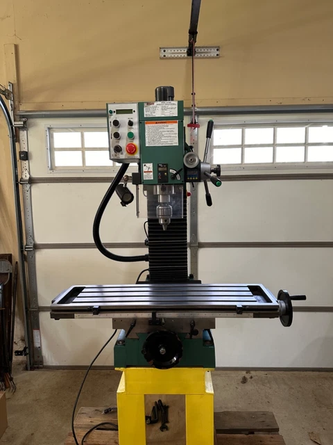GRIZZLY INDUSTRIAL G0720R Benchtop MILLING Machine Stand 1/2" Jacobs ...