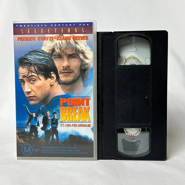 POINT BREAK - VHS - 1995 Keanu Reeves Patrick Swayze Video Cassette ...