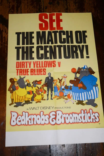BEDKNOBS AND BROOMSTICKS Double Crown Cinema Poster, Walt Disney, EUR ...