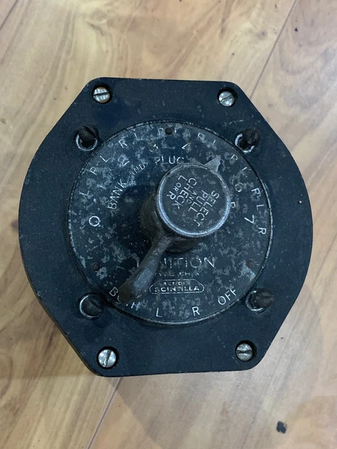 BENDIX SCINTILLA 7 Cylinder Ignition Switch Box Aircraft / Tank Engine ...