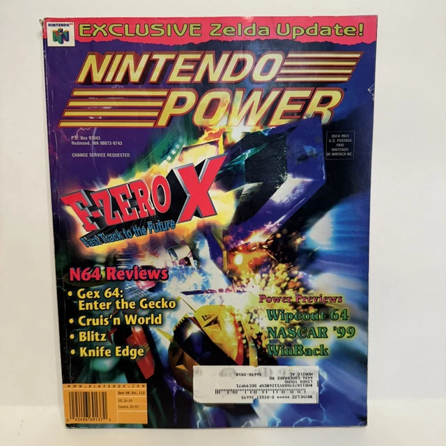 NINTENDO POWER MAGAZINE Volume 112 September 1998 (NO POSTERS) F-zero X ...