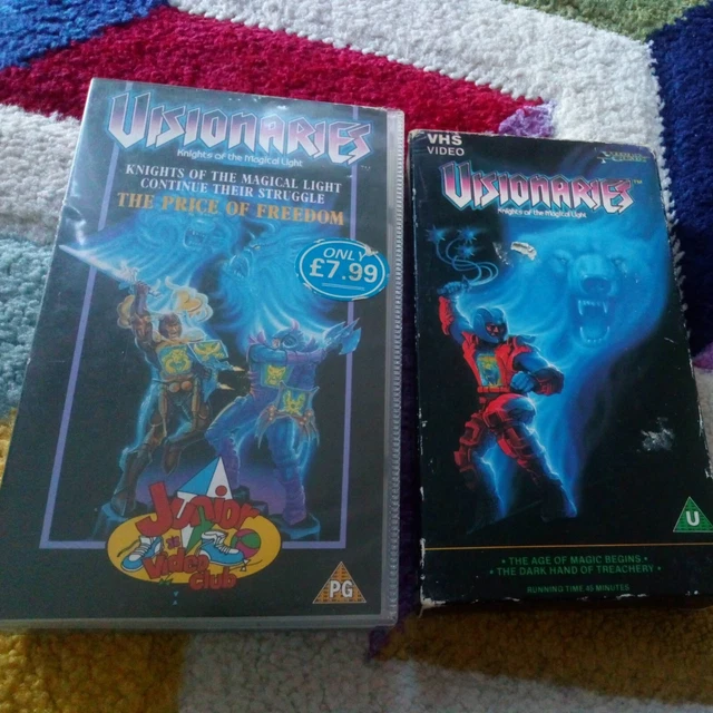 VISIONARIES VHS VIDEO Tapes Bundle 2 videos vhs 80s Childrens Cartoons ...