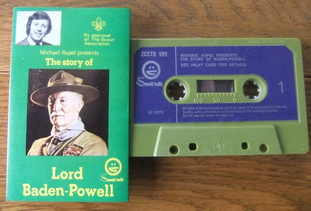 THE STORY OF LORD BADEN-POWELL read by MICHAEL ASPEL..RARE CASSETTE ...