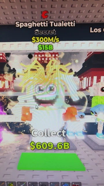 SPAGHETTI TUALETTI 300M Per Sec Steal A Brainrot 🦀Crab Rave Mutation🦀 £ ...