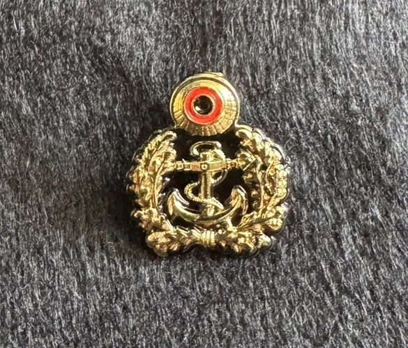 DEUTSCHE MARINE BUNDESWEHR Abzeichen 20mm Pin Eichenlaub, Anker und ...
