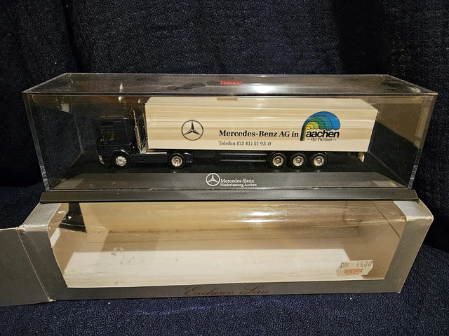HERPA, MERCEDES-BENZ SK, Koffer-Sattelzug "MB Niederlassung Aachen", PC ...