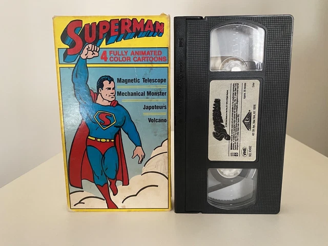 SUPERMAN 4 FULLY Animated Color Cartoons 1989 VHS £9.78 - PicClick UK