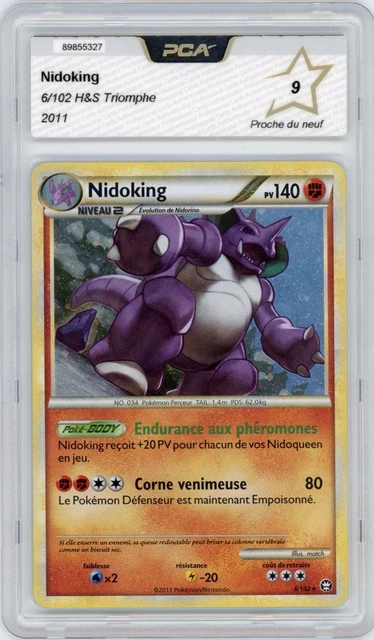 CARTE POKÉMON : Nidoking Holo 6/102 - Pca 9 - Hs Triomphe EUR 44,90 - PicClick IT