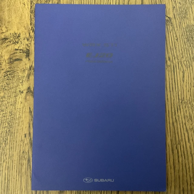 2019 2020 SUBARU Wrx Sti Ej20 Final Edition New Jdm Rare Brochure $79. ...