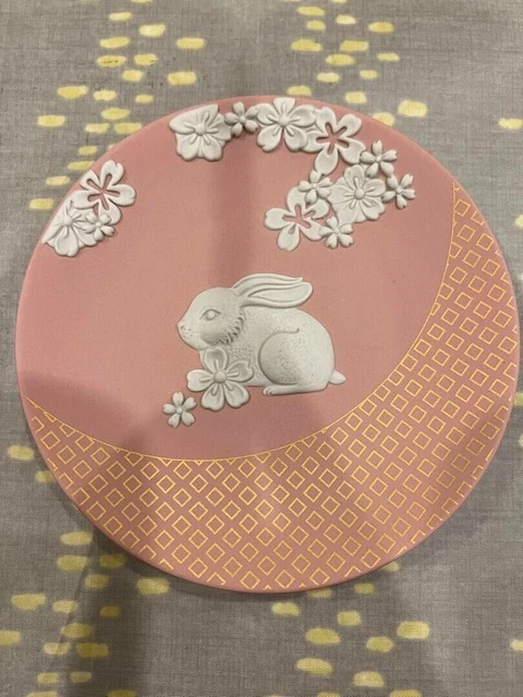 WEDGWOOD JASPERWARE YEAR Tray Plate Rabbit Pink Sakura 5 inch Zodiac ...