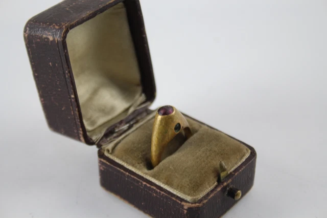 ANTIQUE STANHOPE RING Stone Set Tomb of the Prophet Boxed £62.00 ...