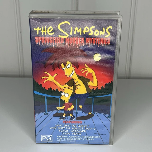 THE SIMPSONS SPRINGFIELD Murder Mysteries (Animated) (VHS/SUR, 1997 ...