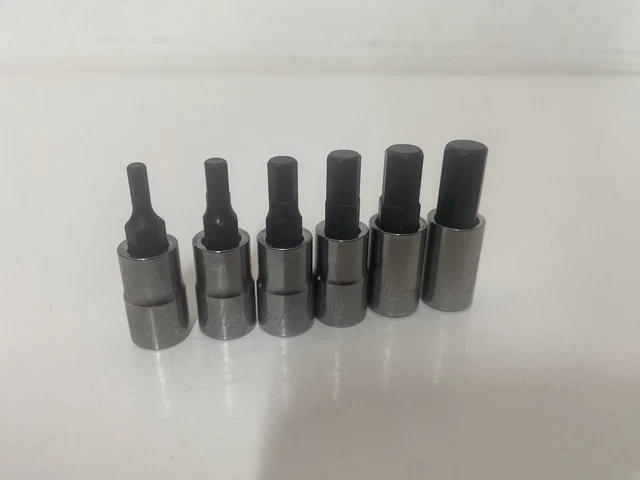 BLUE POINT HEX Allen Key Sockets 1/4” 3-8mm 6 Pc Set As Sold By Snap On ...