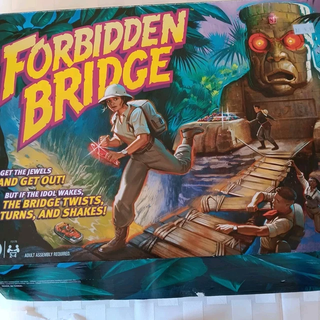 HASBRO FORBIDDEN BRIDGE Adventure Game Board - 82006505 $5.98 - PicClick