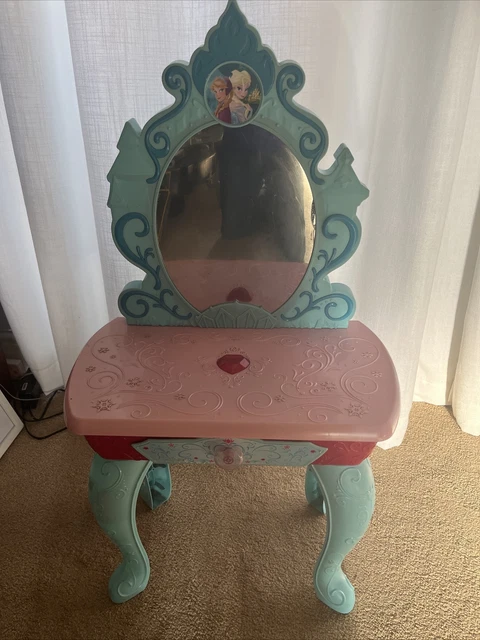 DISNEY FROZEN ELSA And Anna Little Girls Dressing Table,Age 3-7,2014 ...
