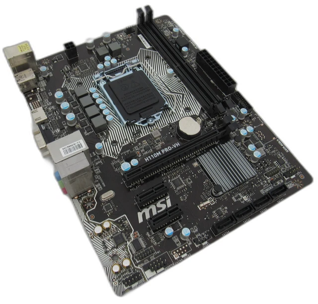 MSI H110M PRO-VH, Intel H110, LGA1151 M-ATX, Motherboard £34.95 - PicClick UK