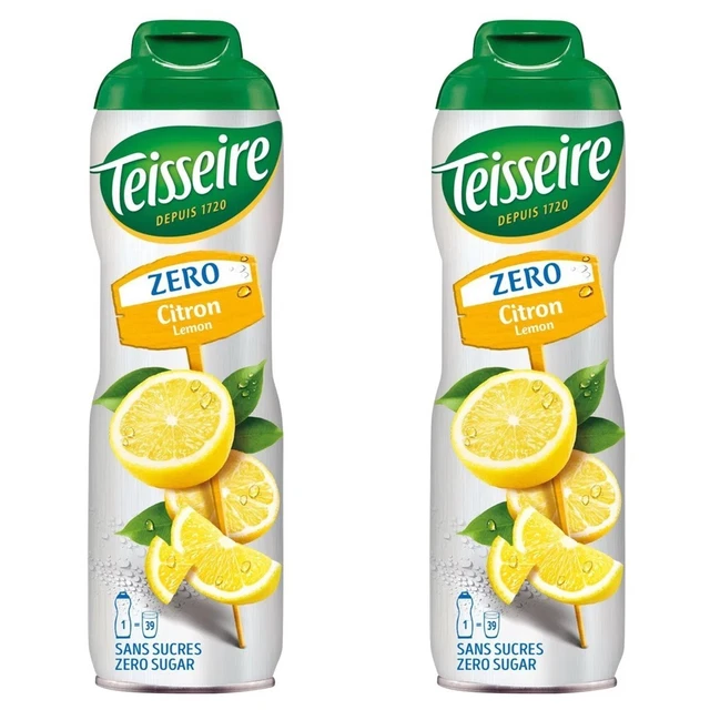 TEISSEIRE ZERO ZITRONE 0% Zucker Sirup 600ml French Früchte Herzlich ...