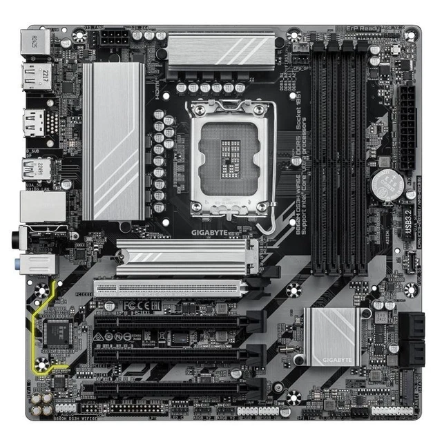 GIGABYTE B860M DS3H WIFI6E Motherboard - Intel Core Ultra Series CPUs ...