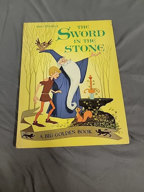 DISNEY SWORD IN THE STONE cartoon Big Golden book comic file copy 1963 ...