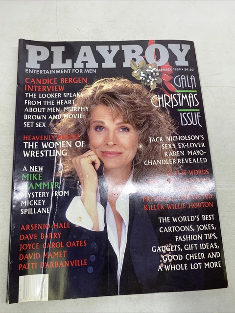 PLAYBOY MAGAZINE DECEMBER 1989 Petra Verkaik Candice Bergen Back Issue ...